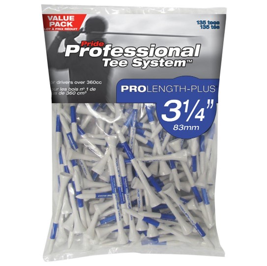 Pride Professional Tee System 135 Pack Wooden Tees Price & Deals - The ...